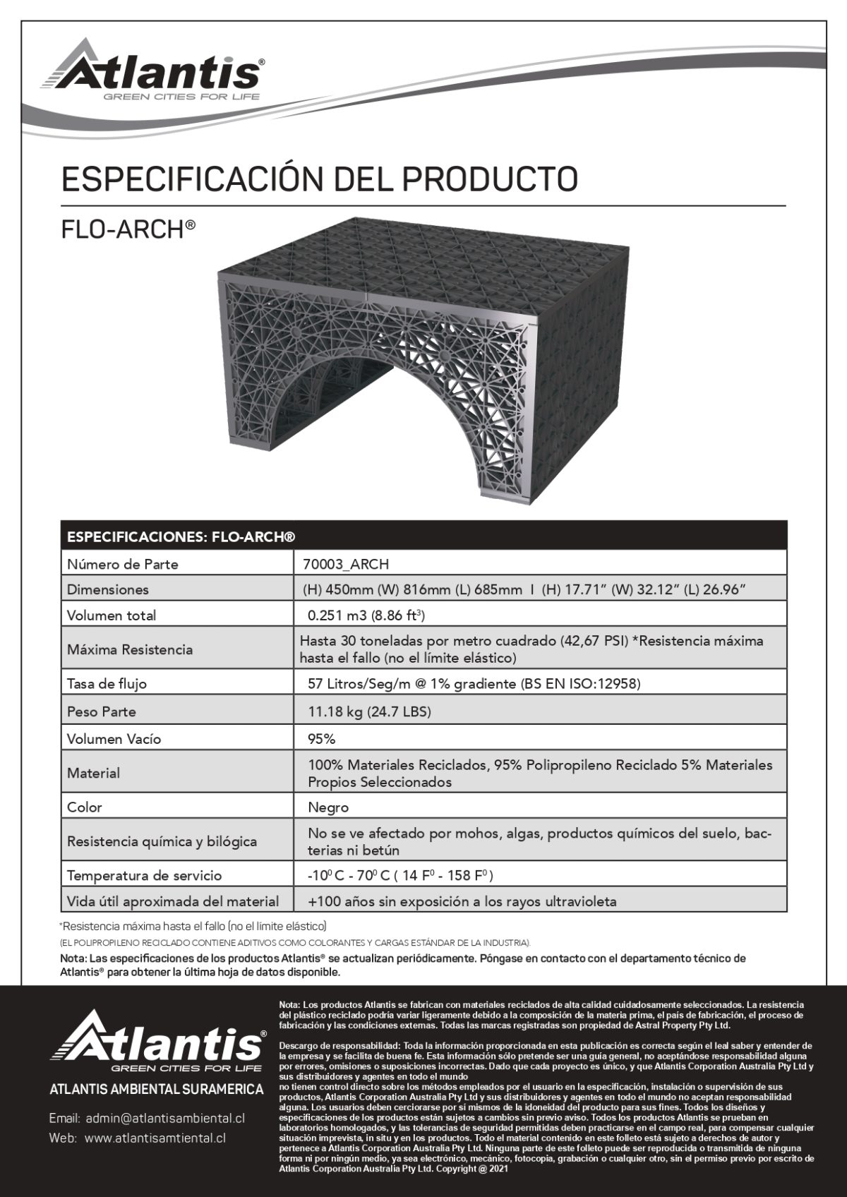 Flo-Arch® - Vaulted Pipeline System by Atlantis Corporation