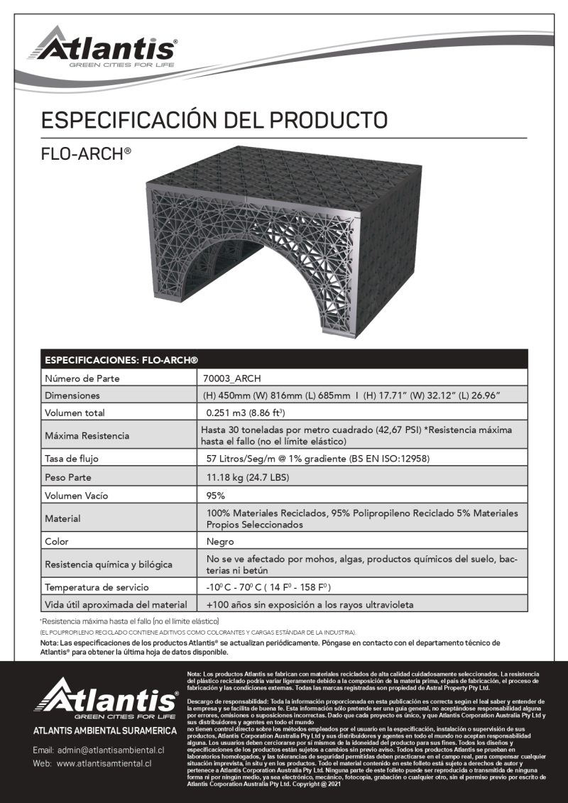 Flo-Arch® - Vaulted Pipeline System by Atlantis Corporation